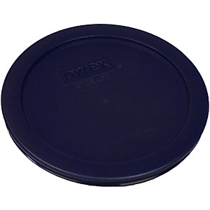 Pyrex Blue 2 Cup Round Storage Cover #7200-PC for Glass Bowls 4-Pack