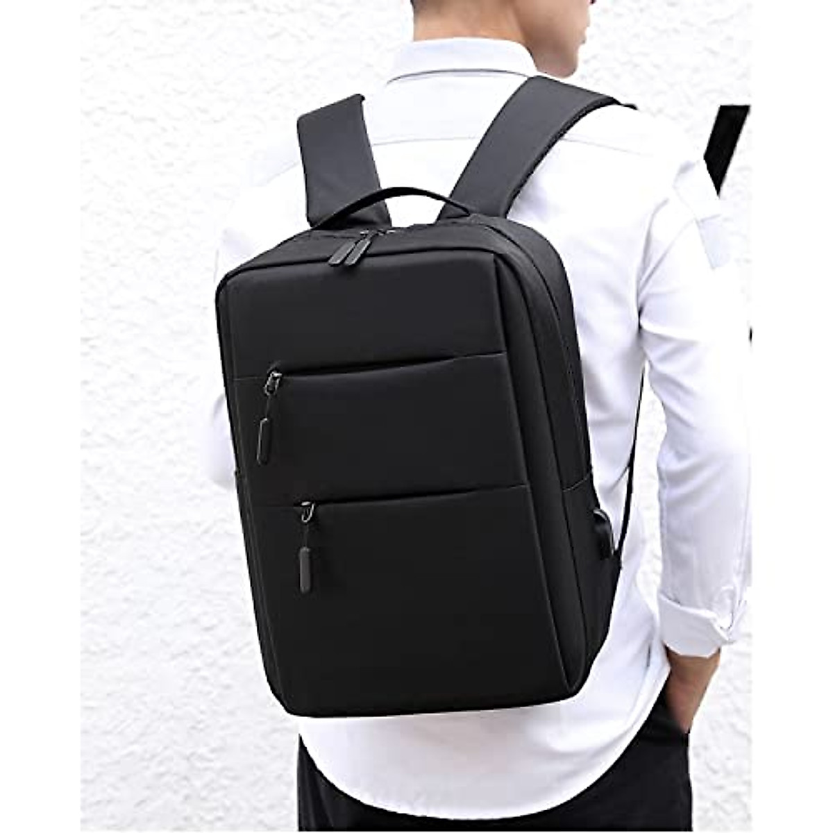Laptop Backpack Business Slim Durable with USB Port Water Resistant Backpack for Women Men Fits 15.6 Inch School Computer Bag