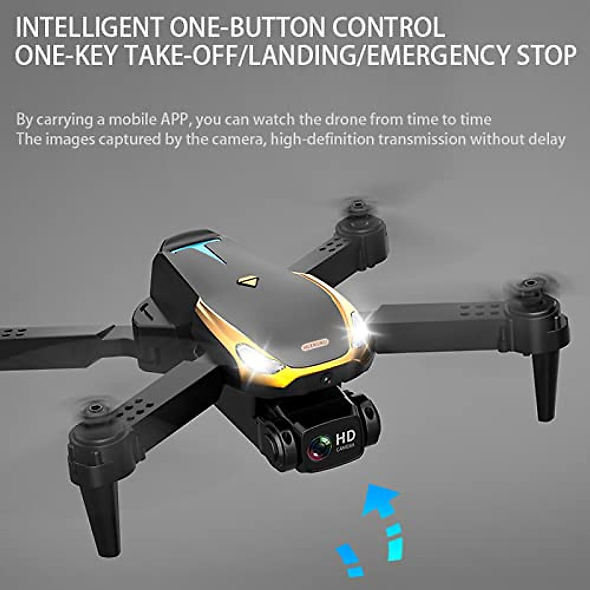 Drone With Dual 1080P HD Camera - Remote Control With Altitude Hold Headless Mode, New One Key Start Speed Adjustment, For Boys Girls Beginners