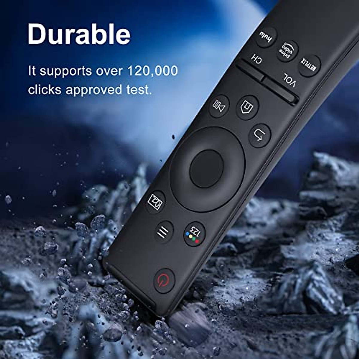 【Pack of 2】 New Universal Remote Control for All Samsung TVs,Compatible with Samsung Frame Crystal UHD Neo QLED OLED 4K 8K Smart TVs with Netflix, Prime Video, hulu