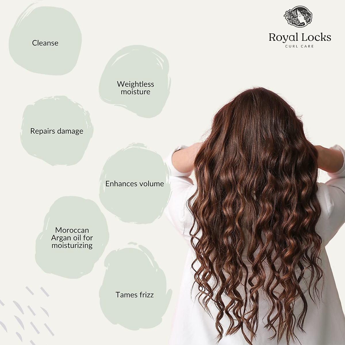 Royal Locks Wave Essentials Set | Clean Curls Shampoo, Curl Quench Conditioner, Dream Cream Curl Cream | Cleanses, Conditions, and Enhances Volume + Tames Frizz (7.5 fl oz, 12 fl oz, 8.5 fl oz)