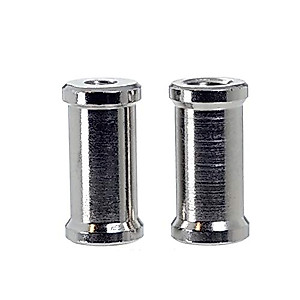 (2 Packs) 32mm 1/4" to 3/8" inch Female to Female Convertor Threaded Screw Adapter Spigot for Studio Light Stand, Hotshoe/Coldshoe Adapter Ball Head Flash Trigger Receiver