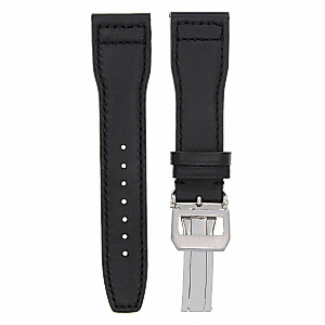 Ewatchparts 20-21-22-23MM LEATHER WATCH BAND STRAP COMPATIBLE WITH IWC PILOT PORTUGUESE TOP GUN + CLASP