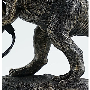 Jazzco Retro Dinosaur Lamp Decoration Light Animal Desk Lamp Vintage Lamp for Reading Living Room Kid's Baby Room Children Bedroom Bars Bedrooms
