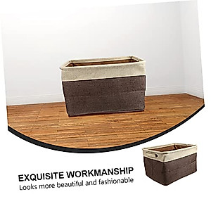 Abaodam 2 Pcs Pet Toy Basket Fabric Bins Toys Storage Organizer Organization and Storage Closet Woven Laundry Basket with Lid Home Storage Organizer Oxford Cloth Shelf Baby Clothing