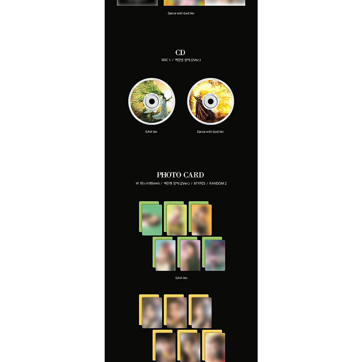 CRAXY Dance with God 2nd Mini Album Dance with GOD Version CD+1p Poster+80p PhotoBook+2p PhotoCard+1p Folded Photo+1p Postcard+1p Transparency Card+Sticker+Tracking Kpop Sealed