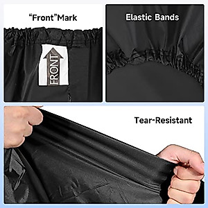 NEVERLAND Trailerable Boat Cover 17-19ft,Made of Reinforced Waterproof 420D Oxford Fabric Fits V Shape/V-Hull and Tri-Hull Runabouts Pro-Style Bass Boats.Fit Length 17-19ft,Beam Width up to 102".