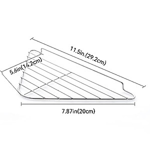 Ruosuruosu Stainless Steel Triangle Sink Dish Drying Rack-Premium and Space-Saving,Over The Sink Multipurpose Kitchen Drainer Shelf Organizer for Utensils, Plates, Sponge, and Cutlery, Silver