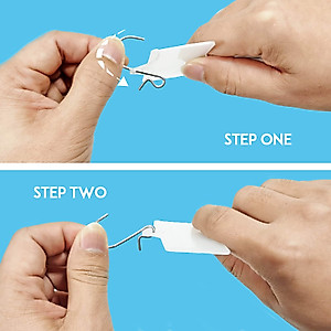 10 Pieces Station Hanging Merchandise Strips with Hooks, Display Merchandise Strips for Retail Display with Label Header