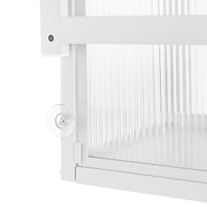 ETKEGHIP Wall Cabinet, Wall Mounted Storage Cabinet for Balcony Kitchen, Living Room Bedroom Storage Cabinet Flip-Up Door Wall-Mounted Locker, 33.5" W x 12" H x 11" D (White)