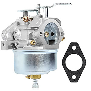 QAZAKY Adjustable Carburetor Compatible with Tecumseh 640349 640052 640054 640058 640058A HMSK80 HMSK85 HMSK90 HMSK100 HSMK110 LH318SA LH358SA 8HP 9HP 10HP Snowblower Generator Chipper Shredder Carb