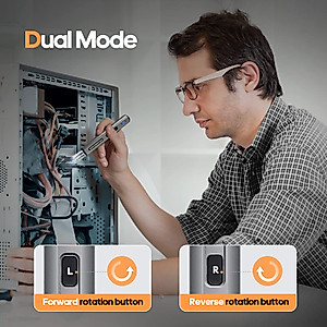 AM ARROWMAX Electric Screwdriver, 102 in 1 Precision Screwdriver Set w/ 96 Magnetic Bits, Red Dot, IF Winning Design, Rechargeable Mini Cordless Screwdriver for Phone, Laptop, Watch, RC (Space Grey)