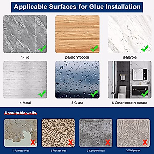 NearMoon Hand Towel Holder/Towel Ring Strong Hold Self Adhesive Bathroom Towel Bar, Thicken Stainless Steel Towel Rack- Sticky Towel Hanger, Contemporary Style, NO Drilling (Brushed Nickel)