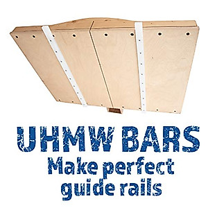 UHMW Precision Milled Bar 3/4" X 3/8" X 36" For Jigs, Fixtures or Miter Slots (size 3/4" x 3/8"). Slick Durable Material Slides with Ease. Ideal for Table Saws, Router Table and Bandsaws (2 UHMW Bars)