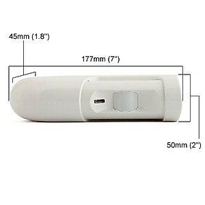 Rokonet Risco IrexPlus Request to Exit PIR Motion Sensor with Internal Buzzer and Relay Timer (White)