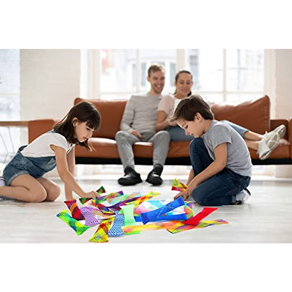 44 Pcs Mixed Color Marble Mesh FIDGET TOY Stress Relieve toy, Focus Enhance, Relieves Stress and Increase Focus for Adults and Children, has helped with ADHD ADD OCD Autism