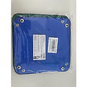 SIQUK 6 Pieces Dice Tray PU Leather Dice Rolling Tray Folding Square Holder for Dice Games, 6 Colors