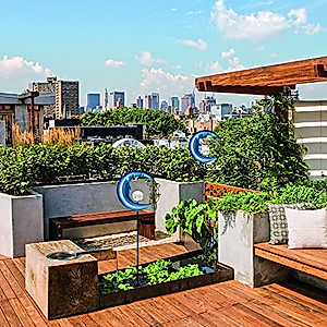 Solar Outdoor Lights Garden Decor - Waterproof Moon Decor Solar Powered Patio Decor Pathway Landscape, Garden Stakes Decorative Solar Lights