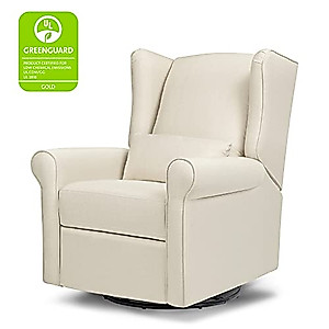 DaVinci Hayden Recliner and Swivel Glider in Natural Oat, Greenguard Gold & CertiPUR-US Certified