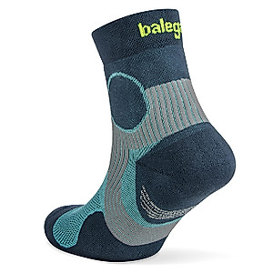 Balega Athletic Support Compression Fit Performance No Show Running Socks for Men and Women (1 Pair), Blue/Legion Blue, Large