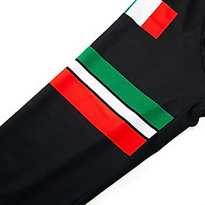 WeimoMonkey Cycling Jersey Long Sleeve Clothing Men Bike Wear Cycle Clothes Multi Italy XL