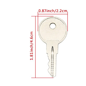Notonparts 2 Pcs CH751 751CH Controller Door Keys Compatible with T-Handles Side Boxes RV Campers Storage Lockers Boats Display Cases