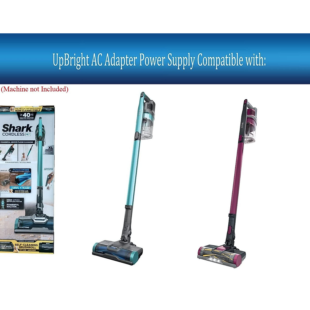 UpBright 24.8V AC/DC Adapter Compatible with Shark WZ140 V5 WZ140V5 26 WZ14026 WZ140PK WZ 140 21.6V Li-ion Battery 140W Lightweight Cordless Pet Stick Vac Vacuum DONG SONG DK33-248080H-U Power Charger