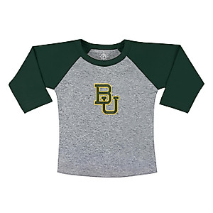College Baby NCAA Infant and Toddler Baseball Shirt Raglan 3/4 Length Sleeve