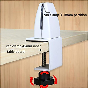 JSFURN Clamp-on 24 X 24 inch Desk Privacy Panel, Sound Absorbing Cubicle Desk Divider For Students, 2-Pack Acoustic Partition Grey, Office Cubicle, Classroom Dividers, Sound Proof Dividers