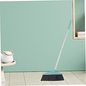 Ipetboom Outdoor and Indoor Broom Heavy Duty Floor Cleaning Broom with Long Handle Floor Sweeping Broom Long Handle Stainless Steel Indoor Broom