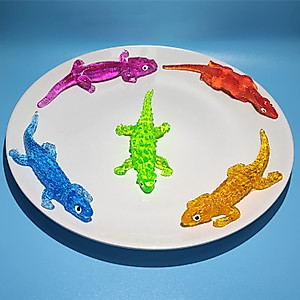 5Pack Super Stretch Sticky Dinosaur Mochi Squishy Toys,Soft Stress Relief Fidget Toys, Goodie Bag Stuffers,Classroom Prizes,Birthday,Party Favors(5 Colors,Style Random)