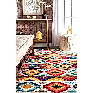 nuLOOM Lizmar Retro Runner Rug, 2' 5" x 8', Multi