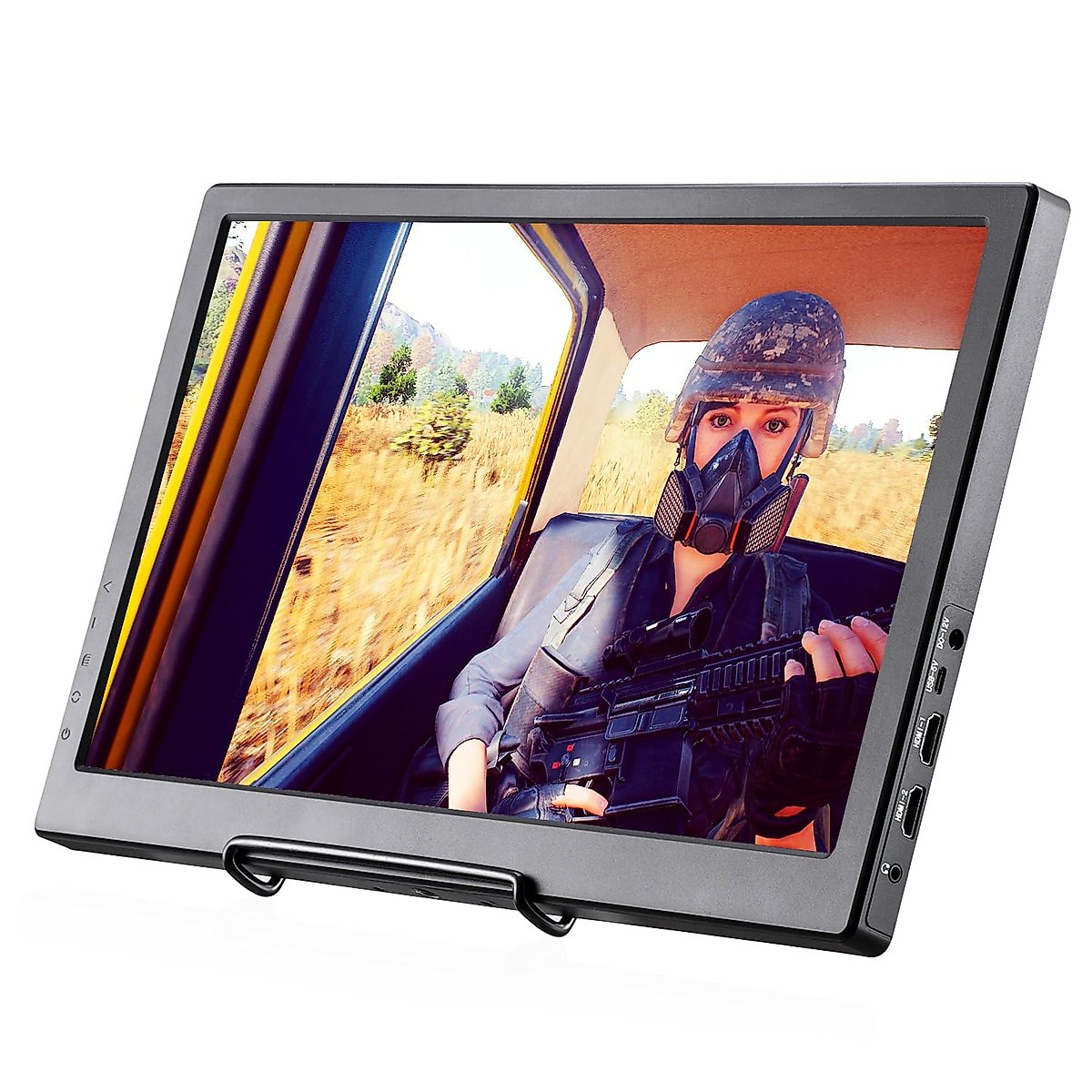 KALESMART Portable Gaming Monitor 15.6 Inch Full HD PC Monitor with Double HDMI 1920x1080 IPS Display with Audio Output for Raspberry Pi PS4 WiiU Xbox One S Windows 7 8 10