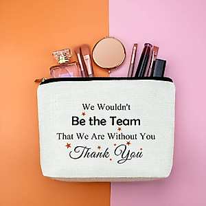 Thank You Gift for Coach Woman Coach Appreciation Gift for Manager Supervisor Makeup Bag Trainer‌ Retirement Going Away Present Coworker Leader Cosmetic Bag Basketball Soccer Team Trainer‌ Present