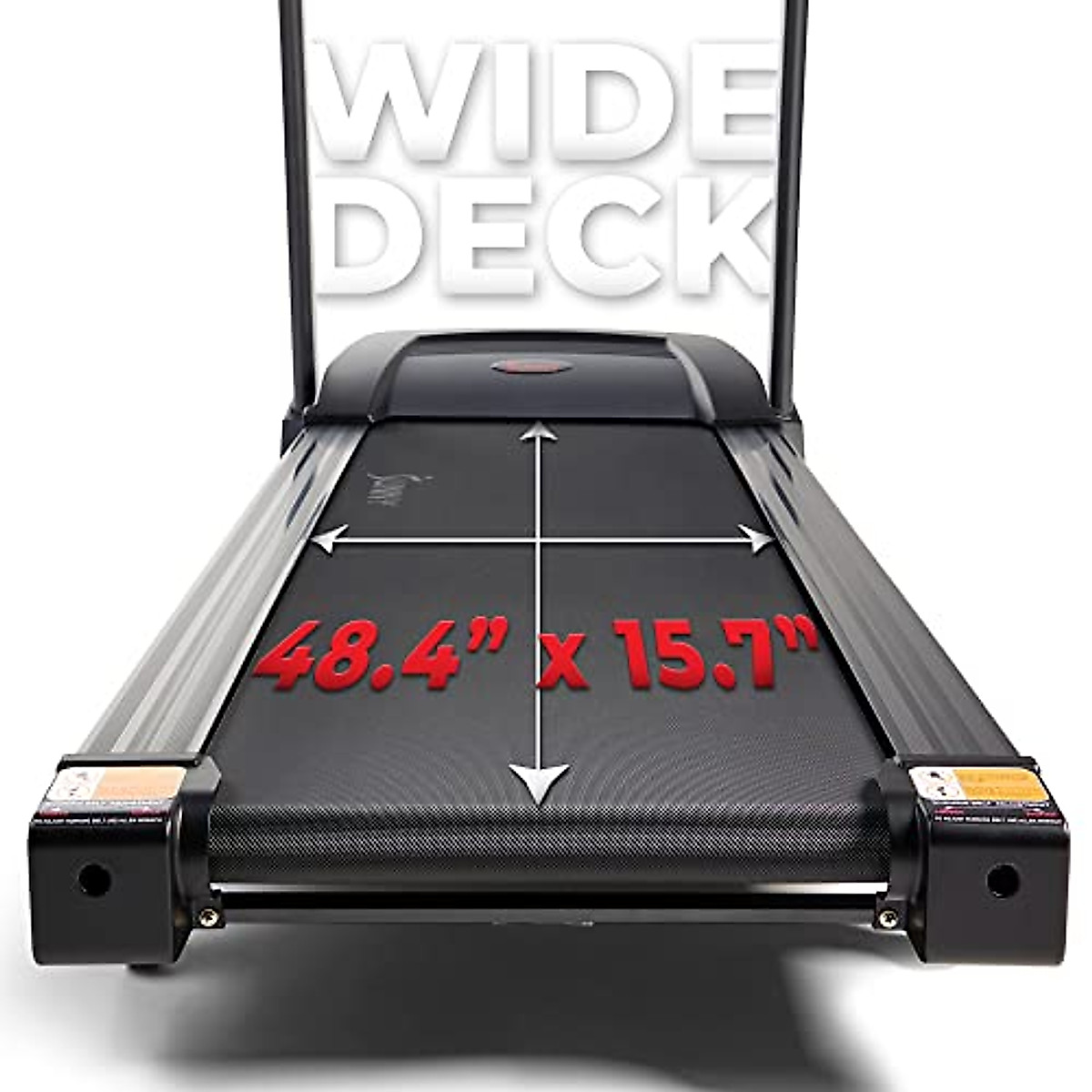 Sunny Health & Fitness Folding Incline Treadmill with Optional Exclusive SunnyFit® App and Smart Bluetooth Connectivity - SF-T7705SMART