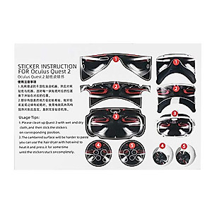 VR Glasses Protective Sticker, VR Headset Stickers Comfortable for Quest 2(Wild Hour)