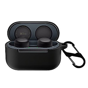 METEQI Soft Silicone Protective Cover Case Compatible with Echo Buds 2nd Gen (Black)
