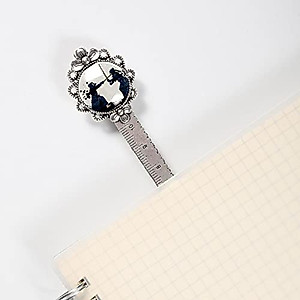 Japanese Fight by Kendo Sword Metal Bookmark Ruler, Bronze Book Mark Retro Bookmark for Student, Kids, Teacher, Book Club