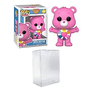 Funko POP! Animation: Care Bears 40th Anniversary - Hopeful Heart Bear Bundled with a Byron's Attic Pop Protector