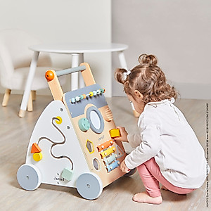 Janod Sweet Cocoon Wooden Multi-Activity Baby Walker - Ages 12 Months+ - J04410