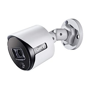 Lorex C881DA 4K Ultra HD Analog Active Deterrence Security Bullet Camera with Color Night Vision, 135ft IR NV, IP67, Works with D841, D861, D862, D871B, LHV5100, Camera Only, White, 4PK(M.Refurbished)