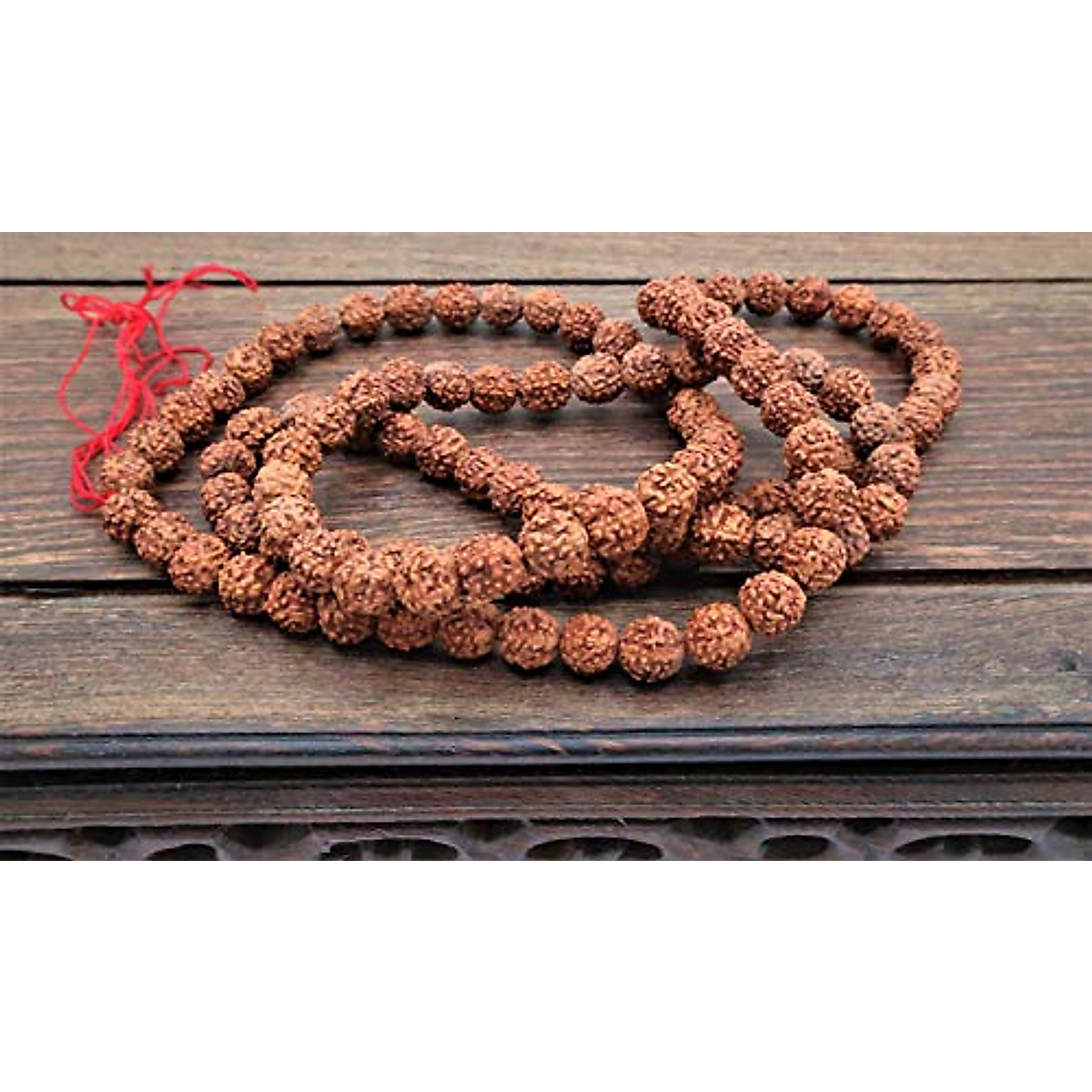 Rudraksha Mala Beads Necklace With 108 Prayer Beads for Japa, Meditation, And To Increase Calmness