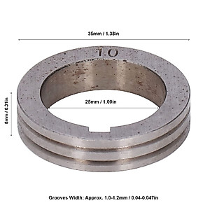 Welders Wire Feed Roller, High Accuracy Welder Drives Roll Stable Feeding 5Pcs Wear Resistant for Welding Machine Tool