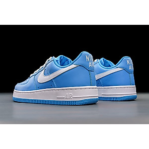 NIKE Men's Retro Basketball Shoes, University Blue White Metallic, 9.5 AU