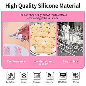 16 Pcs Clouds Fondant Cutter Rabbit Plunger Cutter Mindmill Cookie Stamp Biscuit Mold DIY Cake Decorating Tools for Kids Birthday Party and Baby Shower decoration Wedding Party