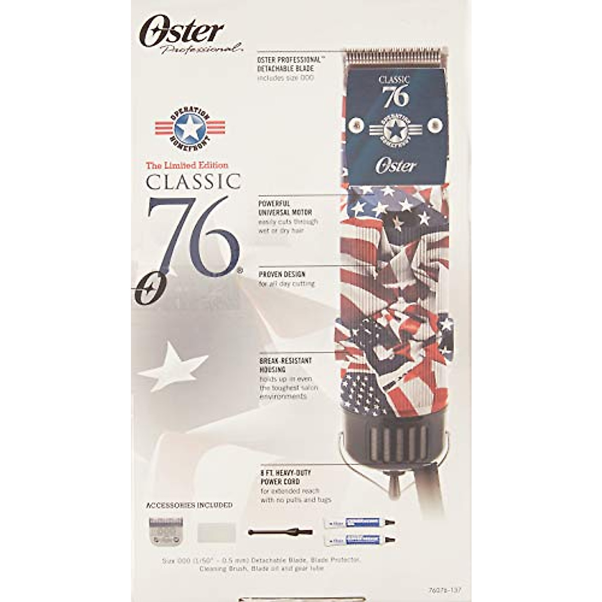 Oster Classic 76 Detachable Blade Operation Home Front Professional Clipper