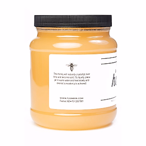 TJO Bees Raw and Unfiltered Honey (5 LB (80 OZ) Jar)