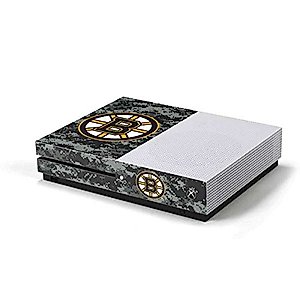 Skinit Decal Gaming Skin for Xbox One S Console - Officially Licensed NHL Boston Bruins Camo Design
