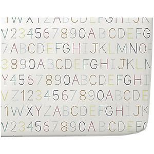 Pehr Crib Sheet, Alphabet