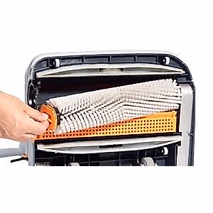 New Advance SC250 Battery Micro Scrubber w/one 7.8 ah Lithium Battery, onboard Charger, Medium Duty White Cylindrical Brush